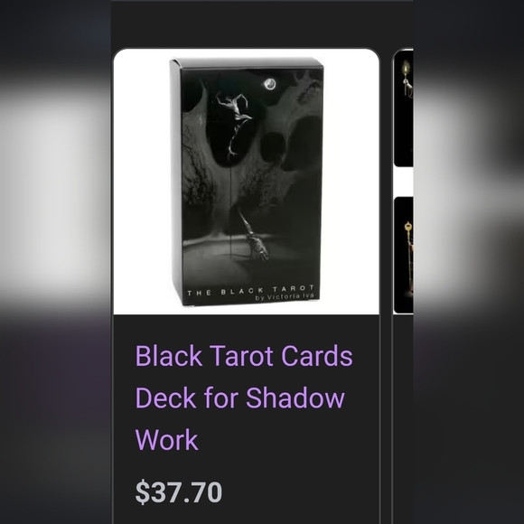 victoria iva | Other | The Black Tarot Cards Deck By Victoria Iva ...